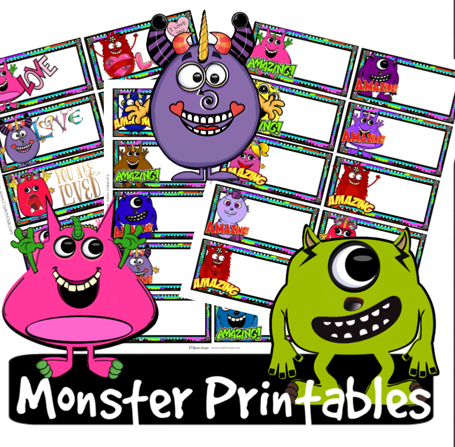 Monster Prints/Printables – tagged "monster chart" – Moms Craft Club